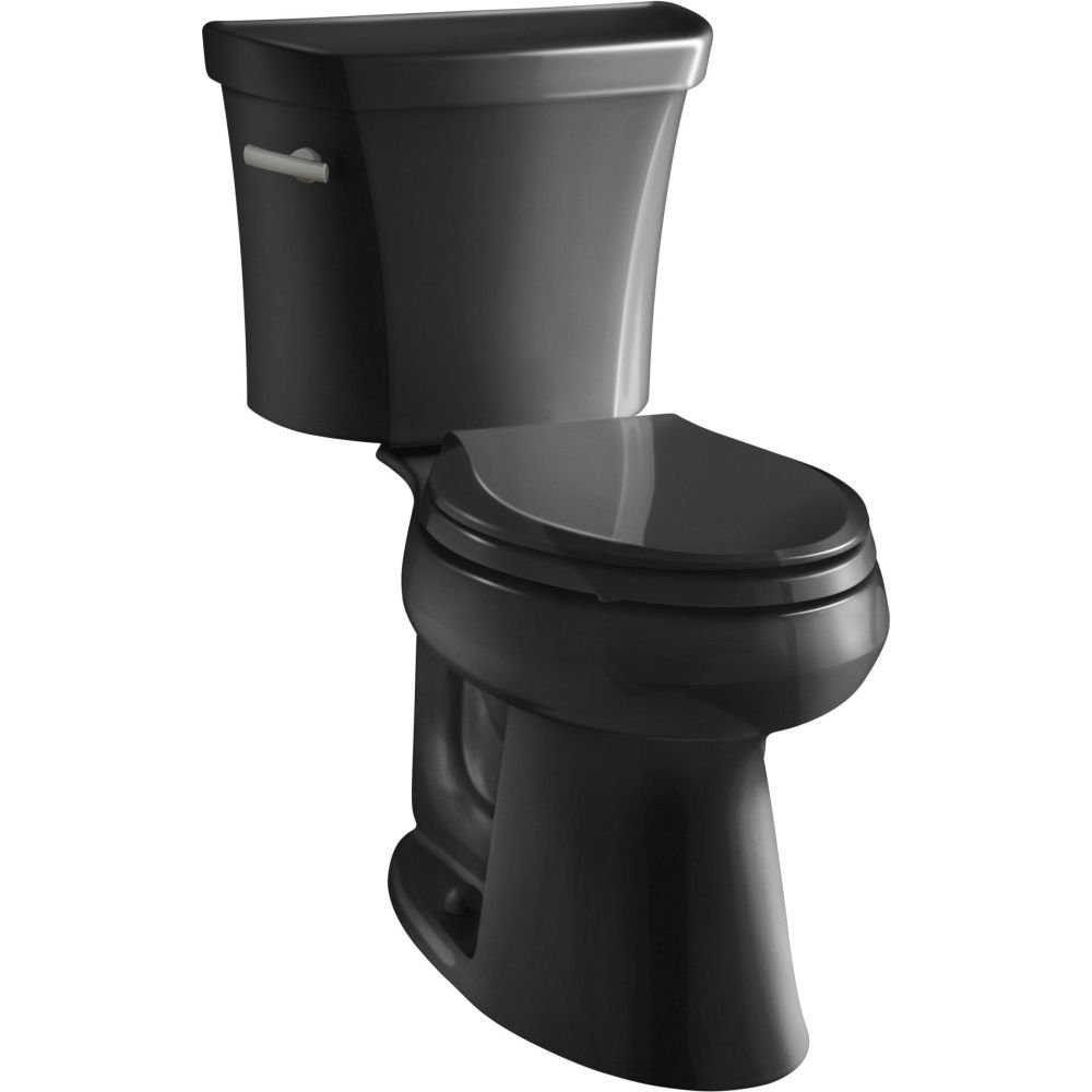 Kohler K-3999-7 Highline Comfort Height Toilet, Black