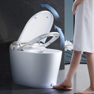 eplo dp7 smart toilet with bidet built in,auto open/close,heated seat,automatic flush bidet toilet,night light,elongated japanese toilets for bathroom