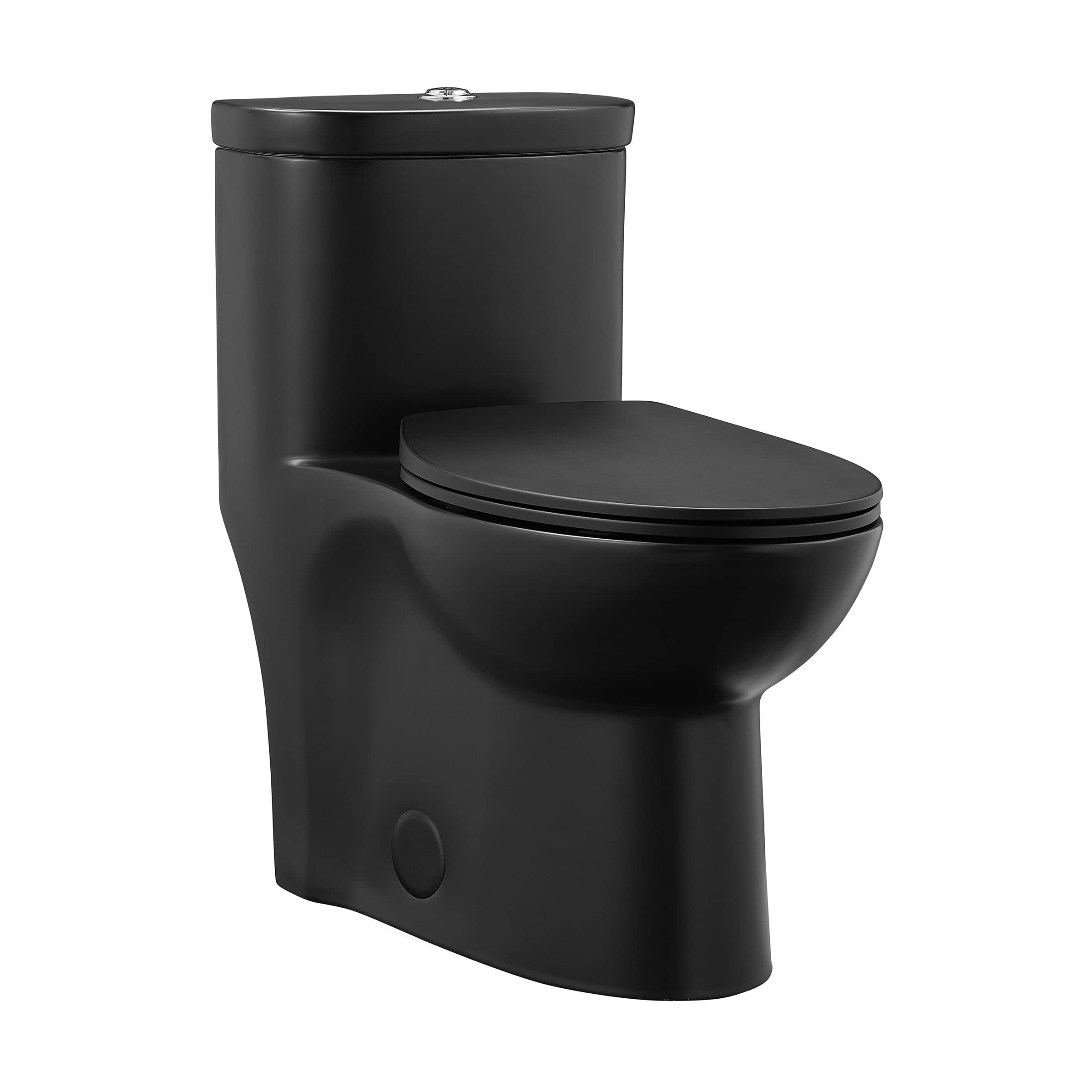 Swiss Madison SM-1T205MB Sublime One Piece Elongated Toilet Dual Flush, Matte Black