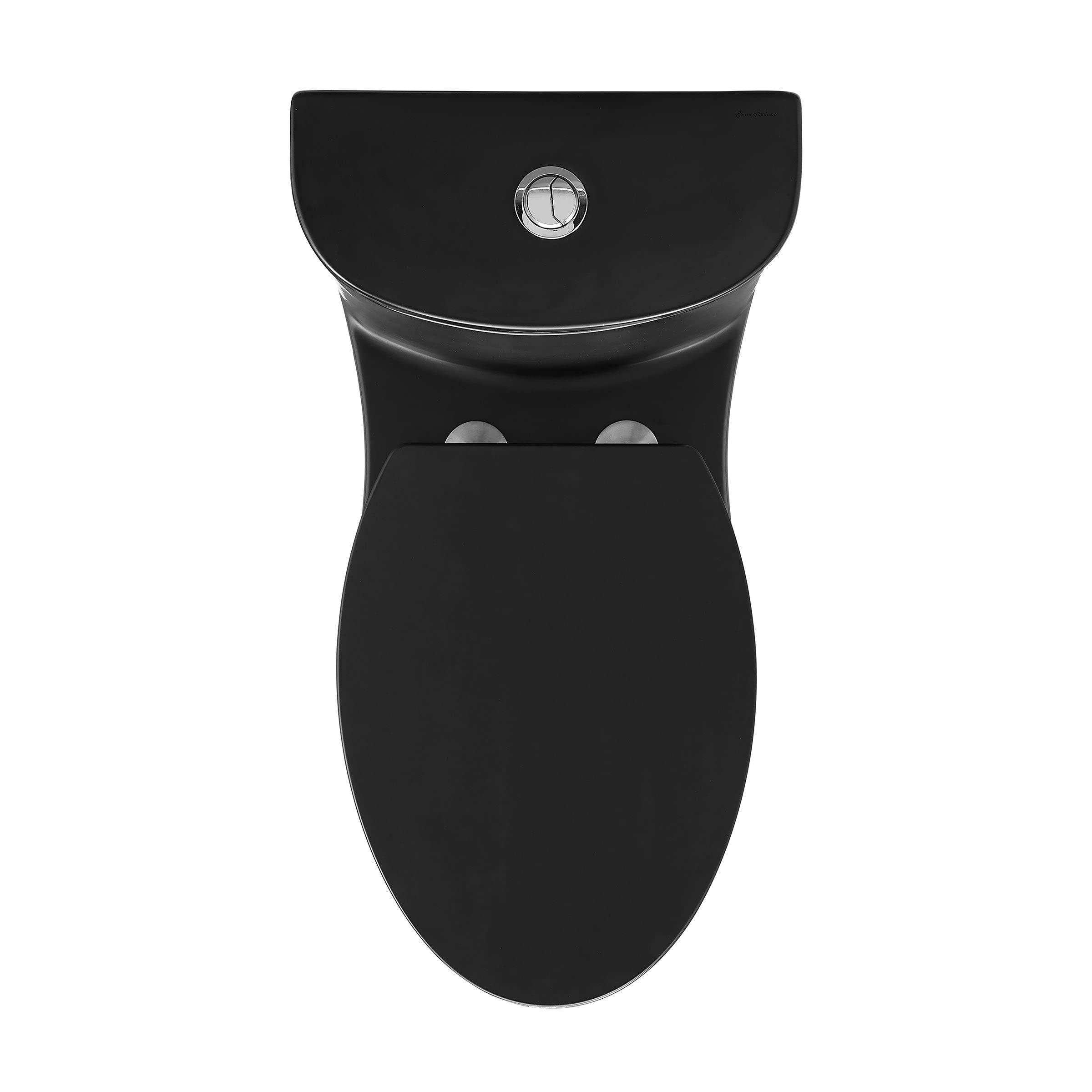 Swiss Madison SM-1T205MB Sublime One Piece Elongated Toilet Dual Flush, Matte Black