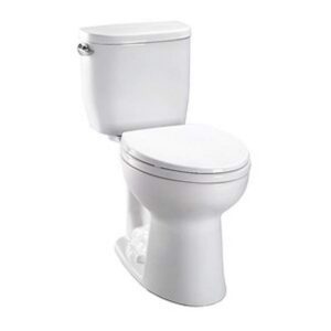 toto cst243ef#12 entrada two-piece round 1.28 gpf universal height toilet, sedona beige