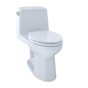 toto ms854114el#01 eco ultramax ada elongated one piece toilet, cotton white