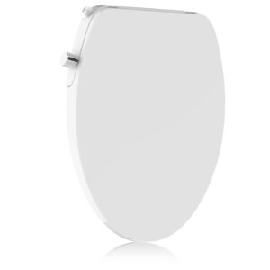 bidet toilet seat, premium non-electric elongated bidet toilet seats with dual nozzle, easy to install and use, perfect for personal hygiene and comfort(fits elongated toilets, white)