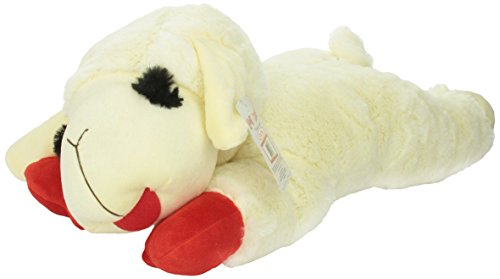 Multipet's Officially Licensed Lamb Chop Jumbo White Plush Dog Toy, 24-Inch