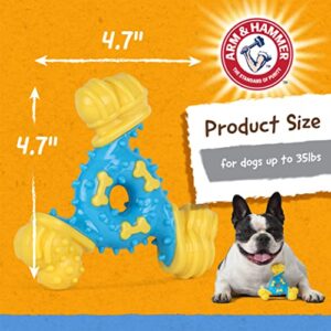 Arm & Hammer for Pets Nubbies Wishbone Dog Dental Toy| Best Dog Chew Toy for Moderate Chewers | Dog Dental Toy Helps Reduce Plaque & Tartar | Chicken Flavor Baking Soda (Pack of 1)