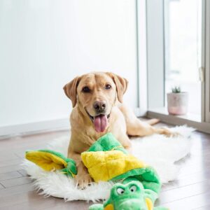 Outward Hound Squeaker Matz Plush Gator Dog Toy, XXL