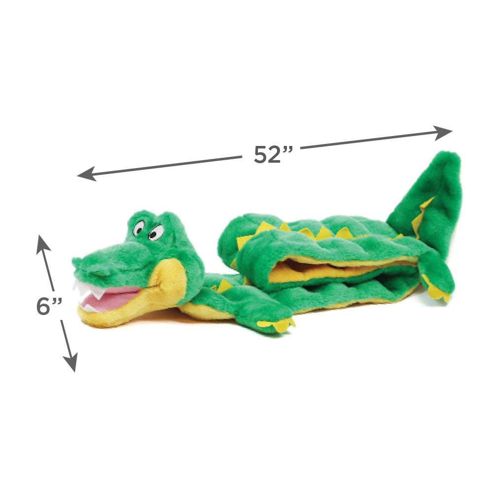 Outward Hound Squeaker Matz Plush Gator Dog Toy, XXL