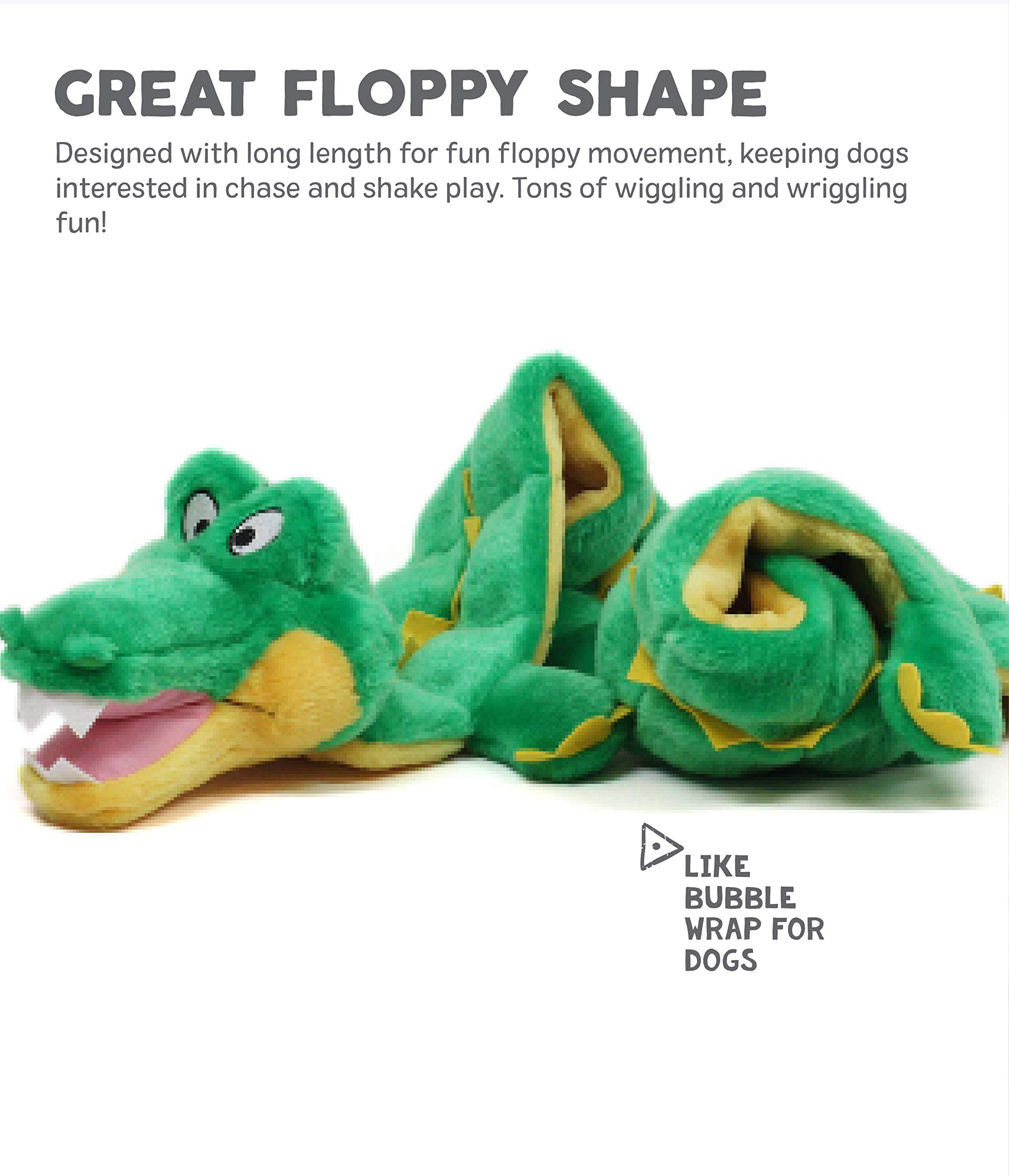 Outward Hound Squeaker Matz Plush Gator Dog Toy, XXL