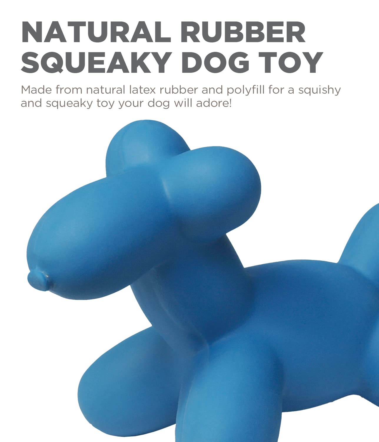 Outward Hound Latex Rubber Balloon Dog Squeaky Dog Toy, Large