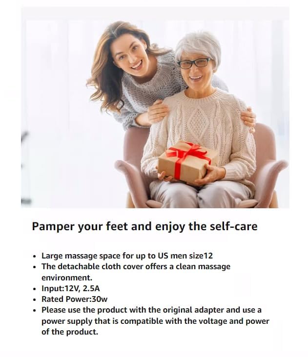 RENPHO Foot Massager with Heat, FSA & HSA Eligible, Electric Foot Massage with Remote, Prime Deals Today 2024, Shiatsu Foot Massager for Foot Care, Fits Feet Up to Men Size 12, Great Gifts for Him Her