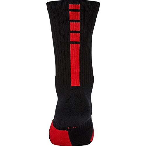 Nike Elite Basketball Crew Socks Black/University Red Size Medium