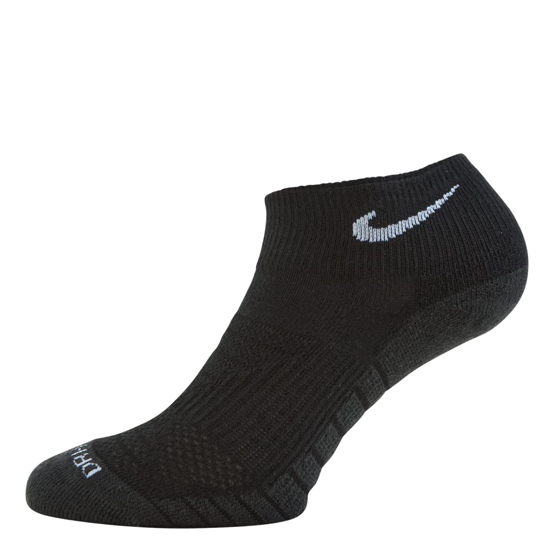 Nike Men's 3PPK Dri-Fit Cushion Quarter Socks, Black/Anthracite/White, Large