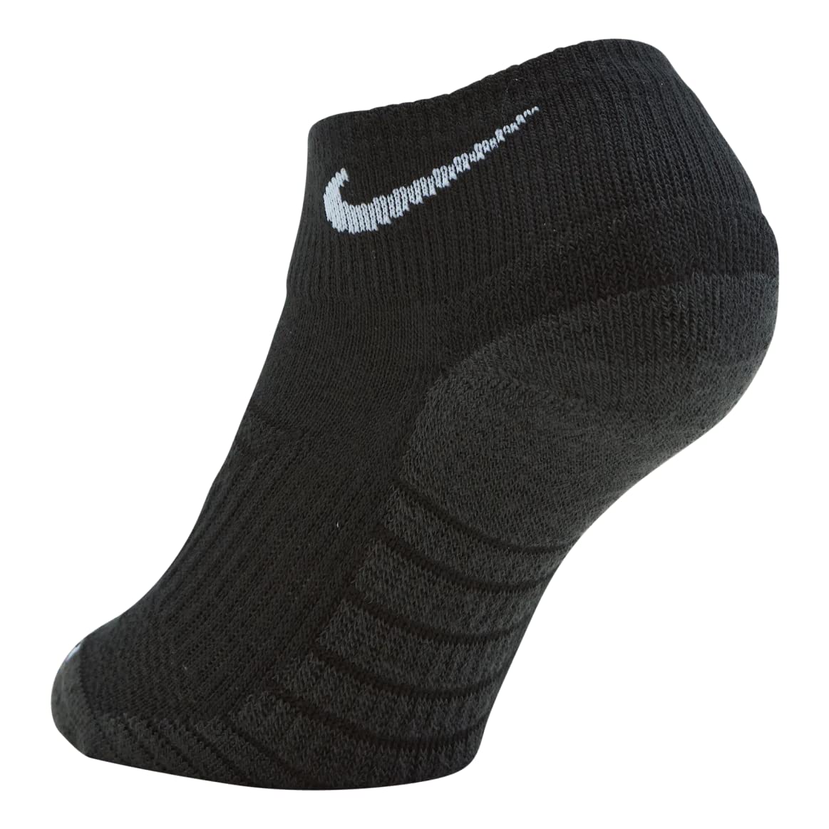 Nike Men's 3PPK Dri-Fit Cushion Quarter Socks, Black/Anthracite/White, Large