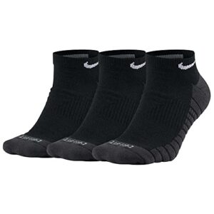 unisex nike everyday max cushioned sock - black/anthracite/white - medium