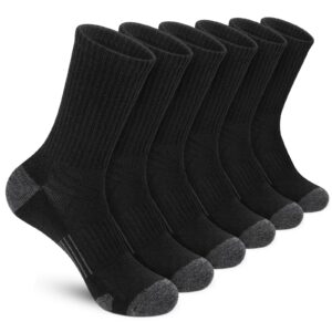 felicigeely athletic socks cushion running socks performance breathable crew socks outdoor sports socks for men women 6pairs