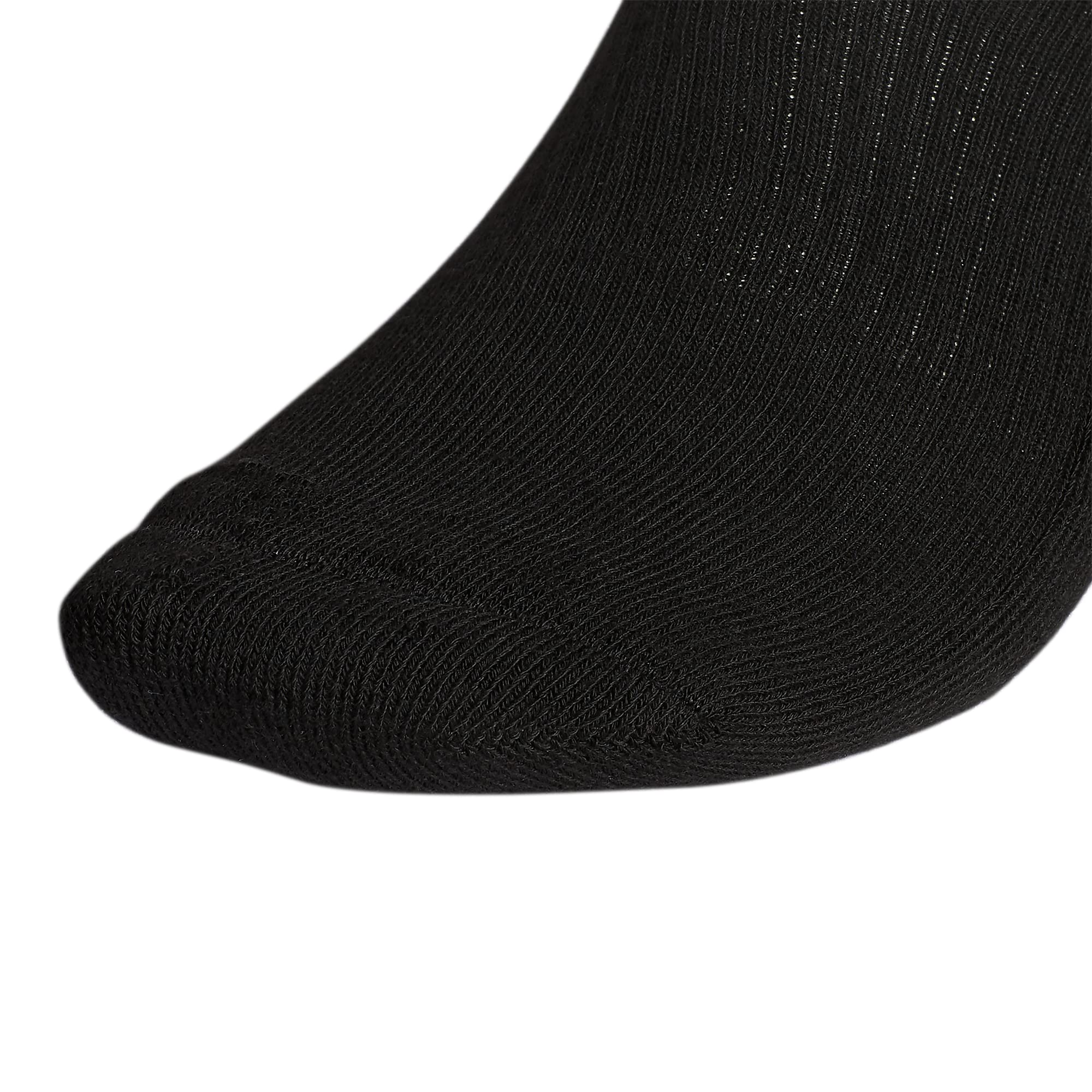 adidas Men's Athletic Cushioned Quarter Socks (with Arch Compression for a Secure fit (6-Pair), Black/Aluminum 2, X-Large