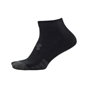 Under Armour Adult Performance Tech Low Cut Socks, Multipairs , Black (6-Pairs) , Large