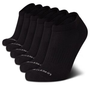 calvin klein men's socks - no show ankle socks (6 pack), size 7-12, classic black