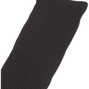 Gildan Men's Polyester Half Cushion Crew Socks, 12-Pairs, Black, Shoe Size: 6-12