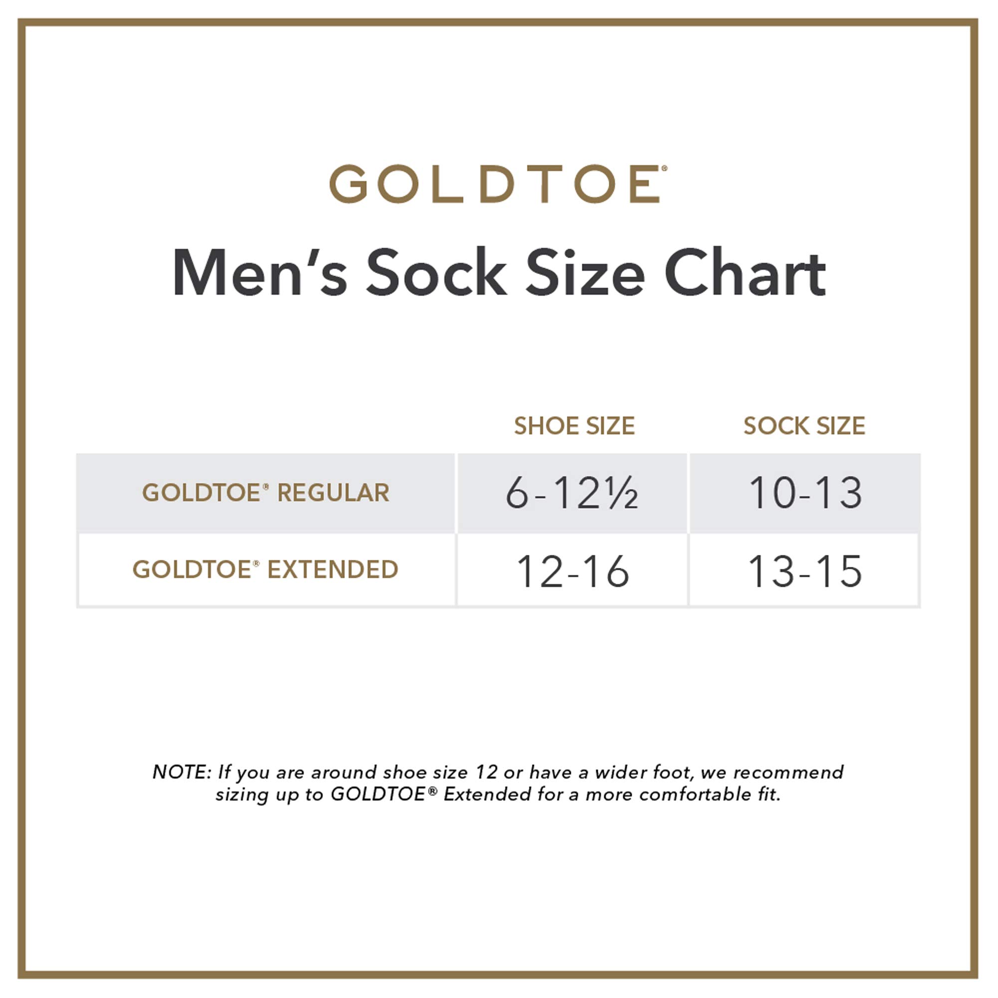 GOLDTOE Men's 656S Cotton Crew Athletic Socks, Multipairs, Black (6-Pairs), X-Large