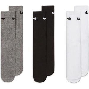 nike mens 3-pack jordan jumpman no-show socks white/black sx5546-100 size medium