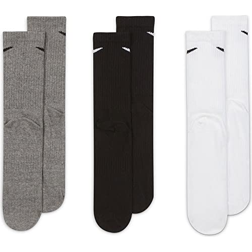 Nike Mens 3-Pack Jordan Jumpman No-Show Socks White/Black SX5546-100 Size Medium