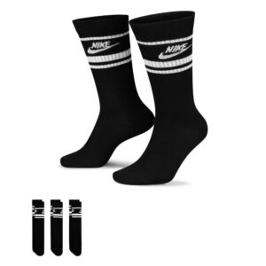 nike move to zero black/white men's 3 pack crew socks size xl