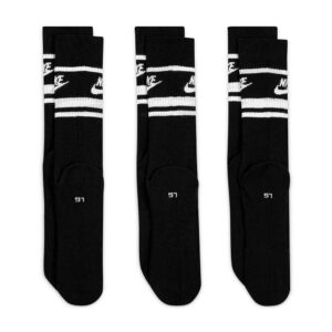 Nike Move To Zero Black/White Men's 3 Pack Crew Socks Size XL