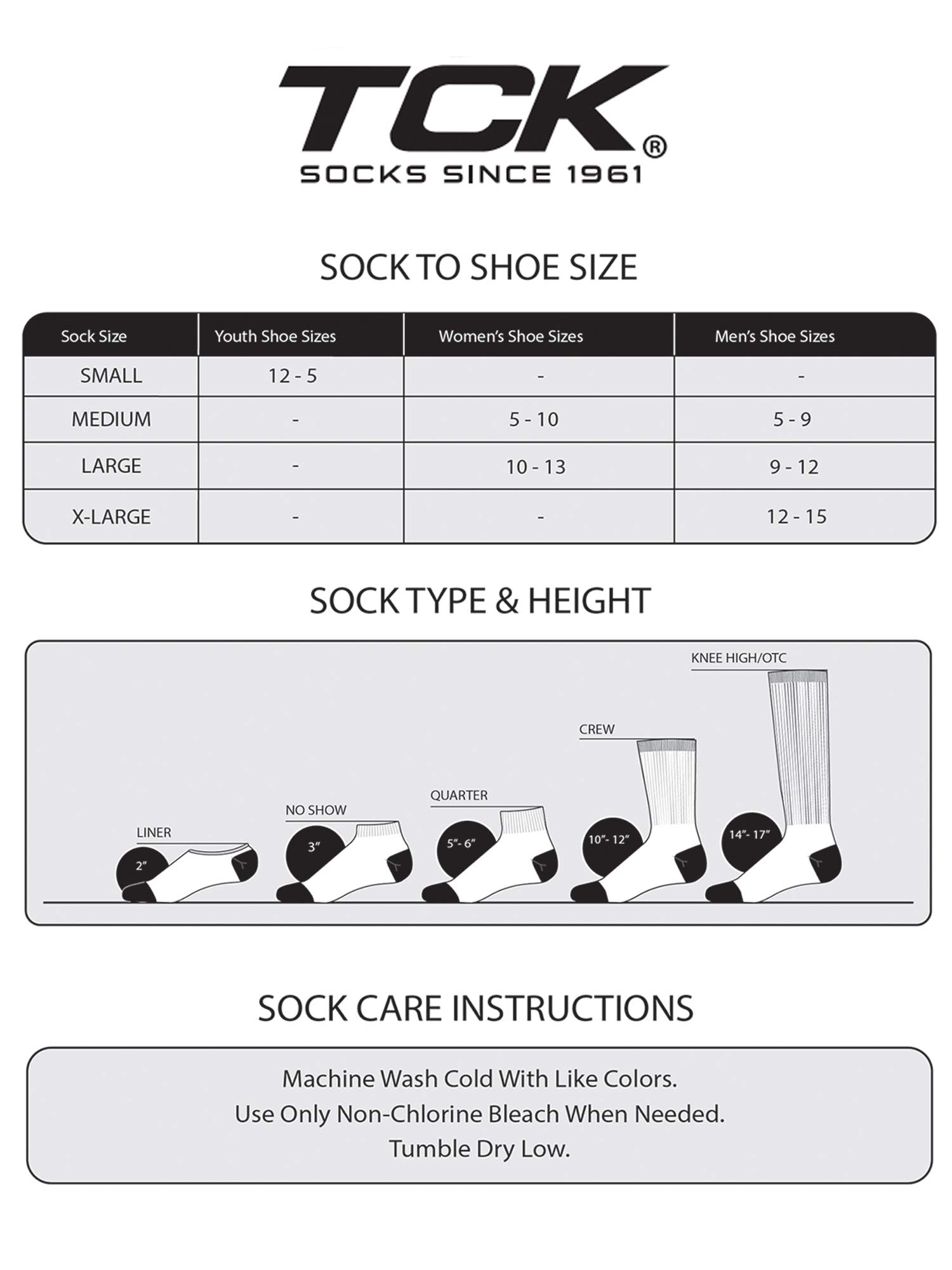 TCK Performance Baseball/Softball Socks (Black/White/Orange, Large)