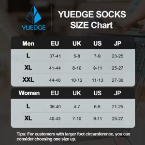 YUEDGE Mens Athletic Crew Socks Cotton Cushioned Moisture Wicking Sport Training Socks for Men 9-11 Black 5 Pairs