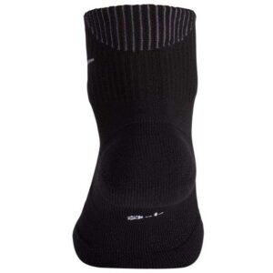 NIKE Spark Cushion Ankle Socks, Black/Reflective, 4-5.5