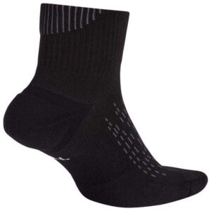 NIKE Spark Cushion Ankle Socks, Black/Reflective, 4-5.5