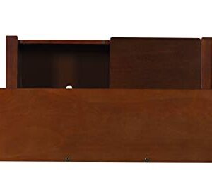 Linon Hall Tree with Storage Bench, 36"W x 18"D x 64"H, Walnut