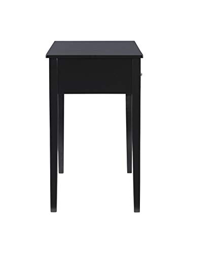 Linon Home Dcor Linon Black Butterfly Stool Vanity Set with Bench, 36"w x 18"d x 30"h,