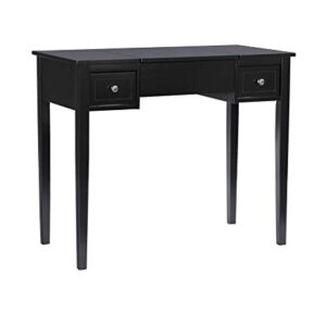 Linon Home Dcor Linon Black Butterfly Stool Vanity Set with Bench, 36"w x 18"d x 30"h,