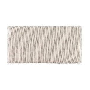 Linon Anna Campaign Accent Bench Metal Legs with Rope Detail in Cream Stripe