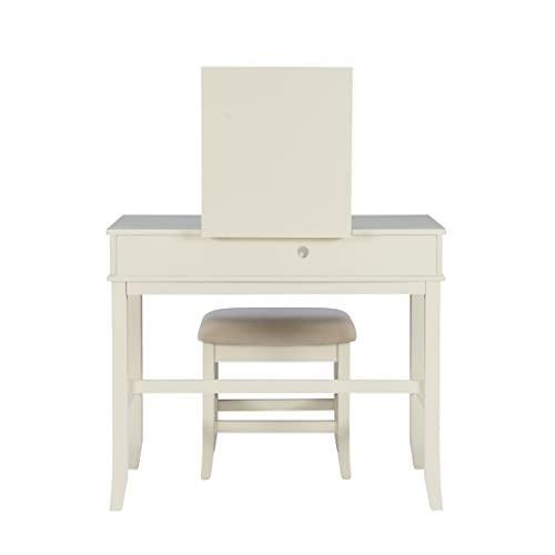 Linon Set, Cream Jackson Vanity, 30" x 36" x 18",