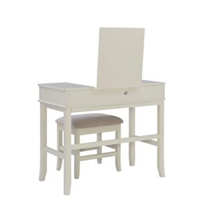 Linon Set, Cream Jackson Vanity, 30" x 36" x 18",