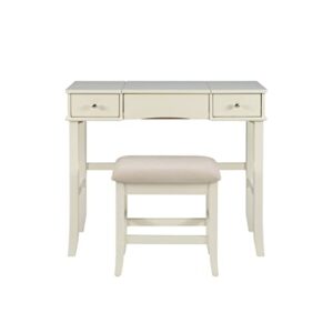 Linon Set, Cream Jackson Vanity, 30" x 36" x 18",