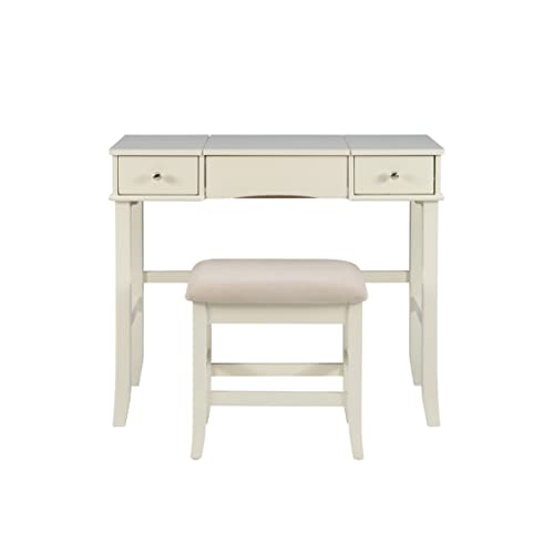 Linon Set, Cream Jackson Vanity, 30" x 36" x 18",