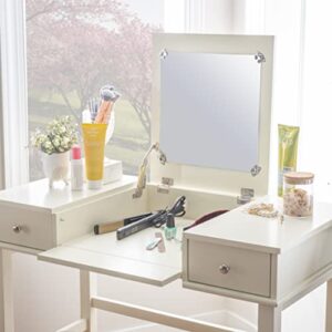 Linon Set, Cream Jackson Vanity, 30" x 36" x 18",