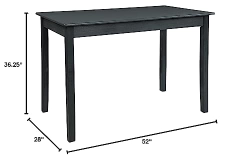 Linon Dark Charcoal Wooden Tavern Carter Table, Counter Pub Height