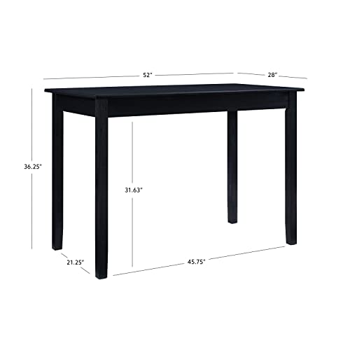 Linon Dark Charcoal Wooden Tavern Carter Table, Counter Pub Height