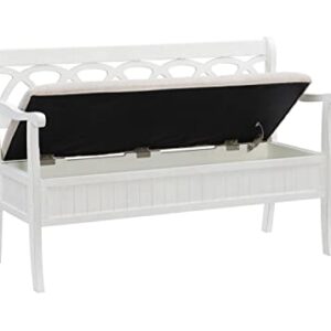 Powell Furniture Elliana Bench, White