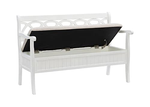 Powell Furniture Elliana Bench, White