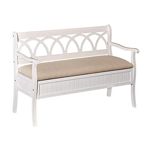 Powell Furniture Elliana Bench, White