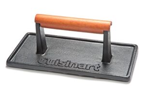 cuisinart cgpr-221 cast iron grill press (wood handle), weighs 2.1-pounds