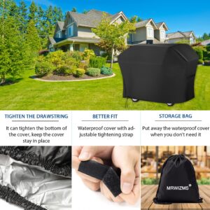 Grill cover, Grill cover for outdoor grill, Bbq cover, Universal grill cover, 420D Oxford cloth UV/Water/Dust resistant with black storage bag (58" L x 24" W x 48" H)