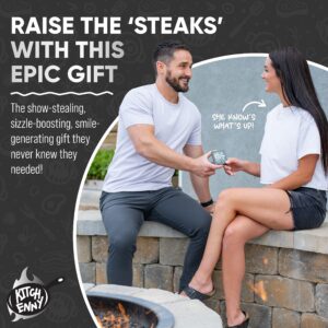 KITCHENNY Grill Scraper Gadget - Unique BBQ Grill Accessories, Perfect BBQ Gifts for Men Who Like Grilling, Grilling Gifts for Men, Dads Who Have Everything