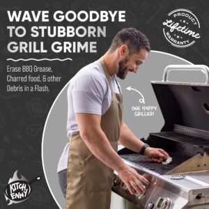 KITCHENNY Grill Scraper Gadget - Unique BBQ Grill Accessories, Perfect BBQ Gifts for Men Who Like Grilling, Grilling Gifts for Men, Dads Who Have Everything